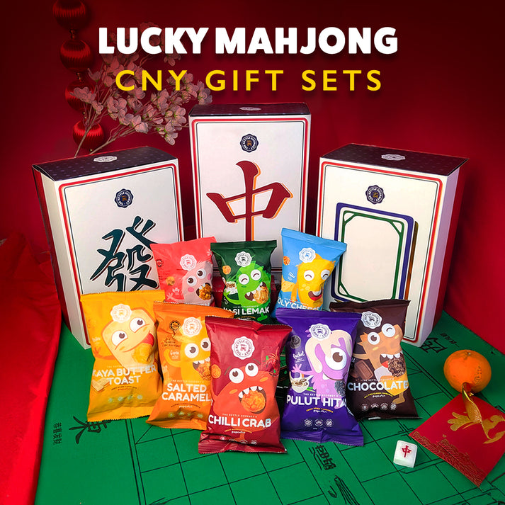 Lucky Mahjong CNY Gift Set 吉祥麻将礼盒 (Assortment of 8 Packs x 30g Popcorn ...
